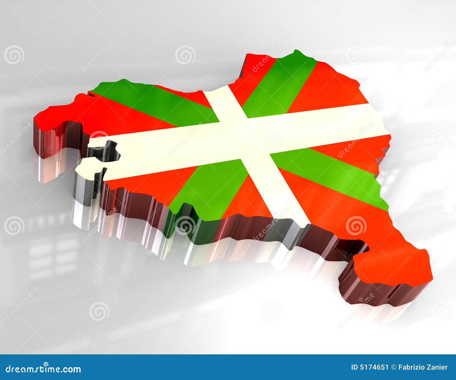 3d Flag Map Of Basque Royalty-Free Stock Photography | CartoonDealer ...