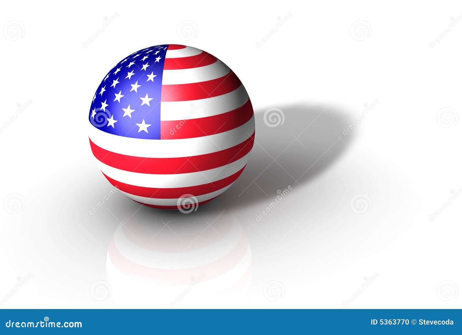 3d Flag Sphere, USA stock illustration. Illustration of countries - 5363770