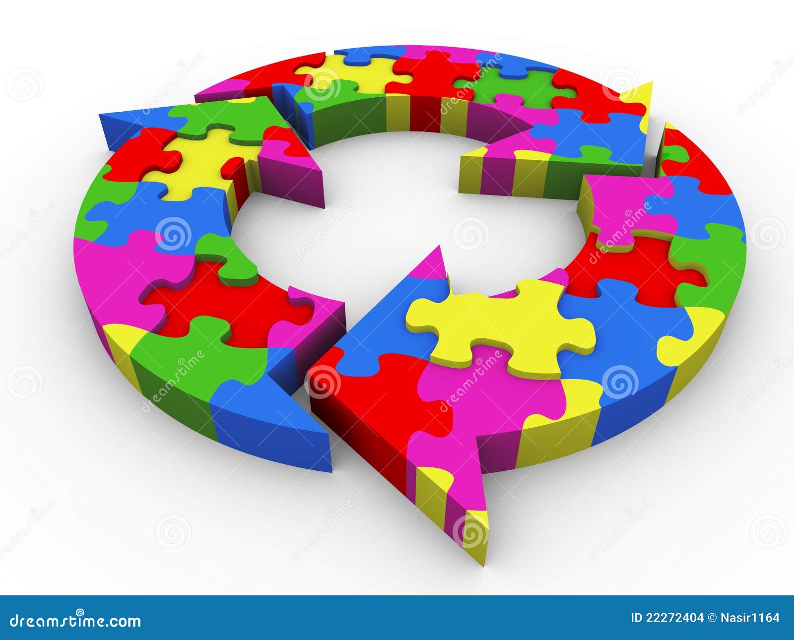 3d flow diagram puzzle stock illustration. Illustration of puzzle ...
