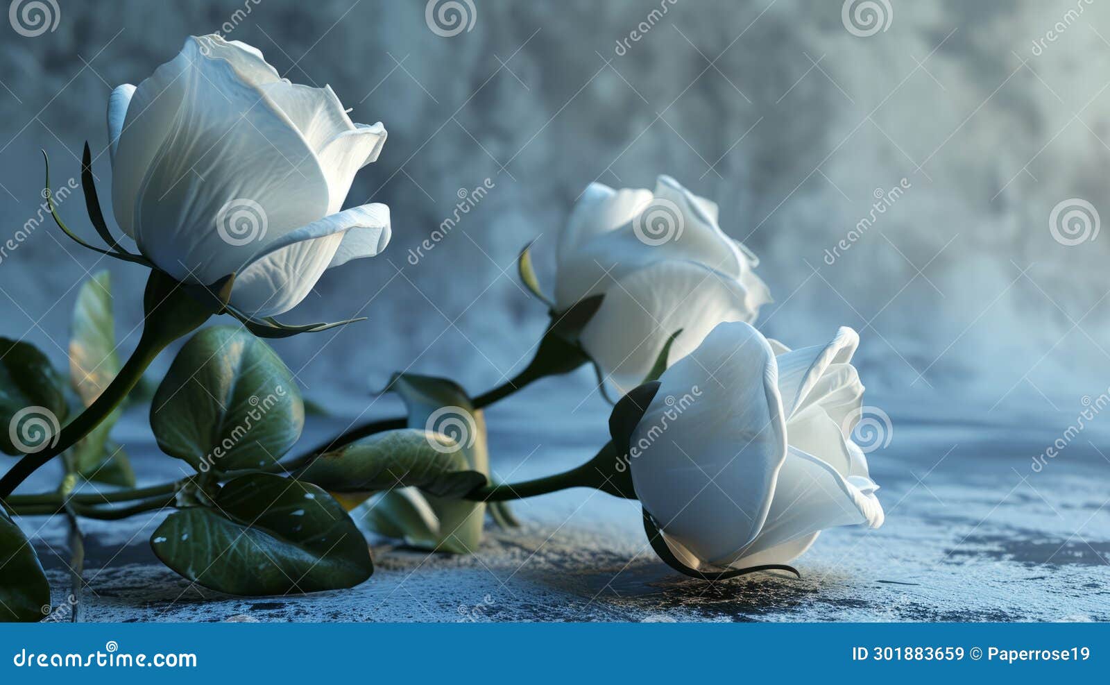 3d Flower Buds Resembling White Roses Stock Illustration - Illustration ...