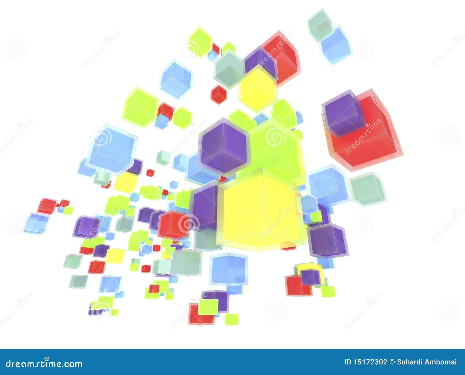 3d Flying Light-box Background Stock Illustration - Illustration of ...