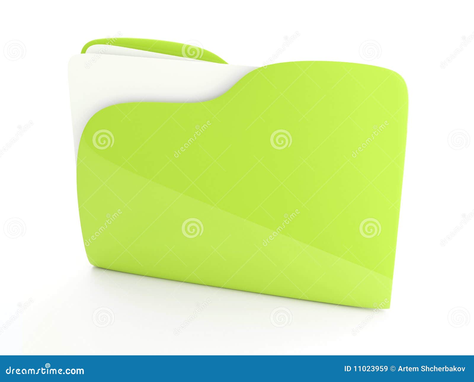 3d folder stock illustration. Illustration of office - 11023959