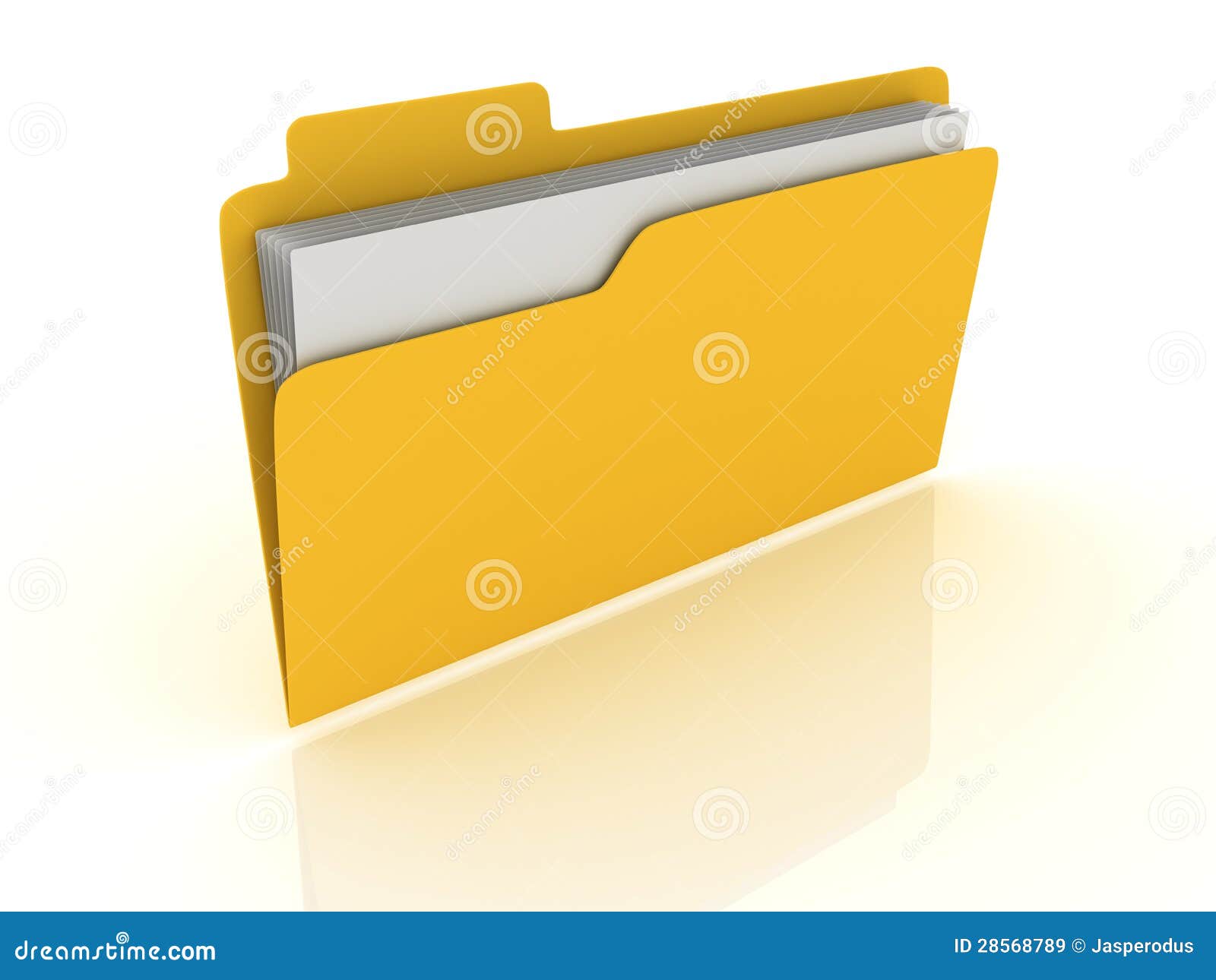 3D Folder stock illustration. Illustration of design - 28568789
