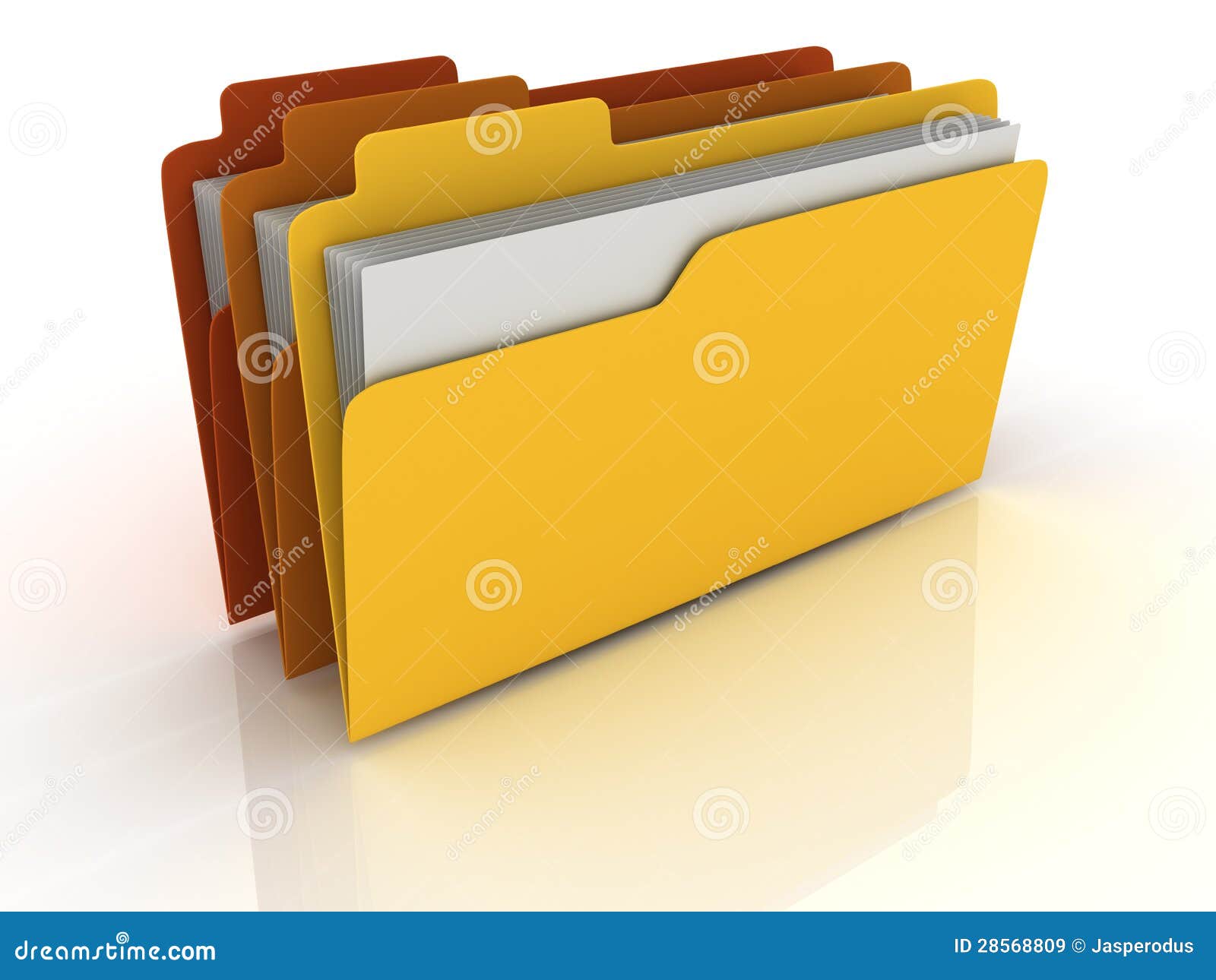 3D Folders stock illustration. Illustration of artwork - 28568809