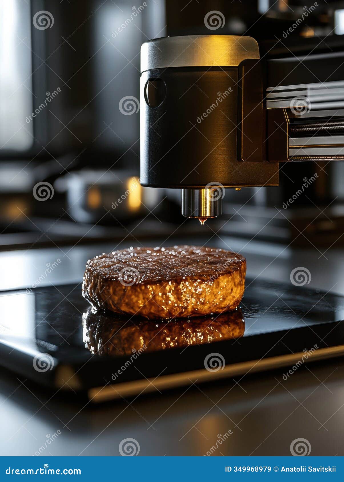 A 3D Food Printer Constructs a Realistic Plant-based Steak on a Sleek ...