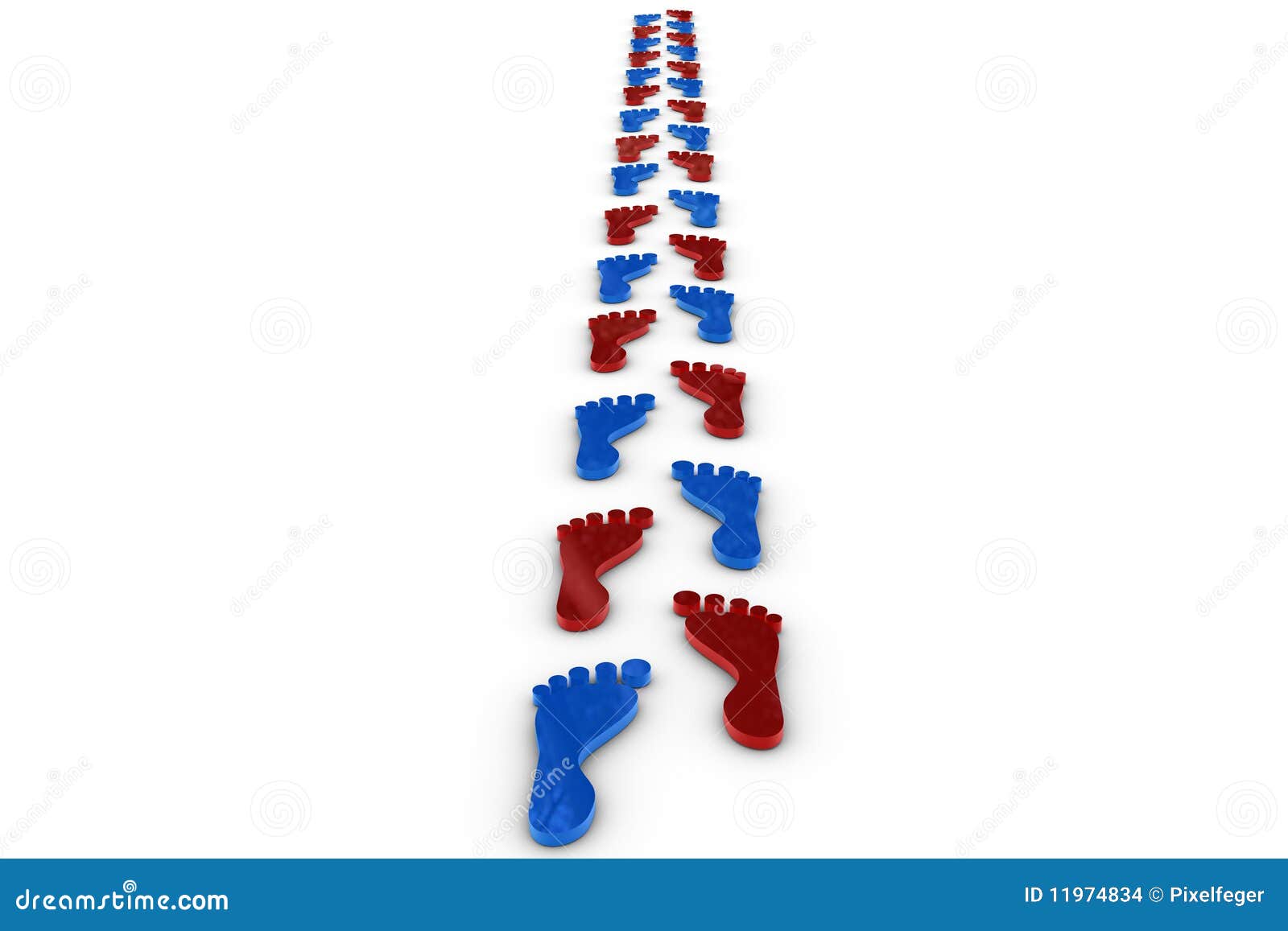 3d footprints stock illustration. Illustration of person - 11974834