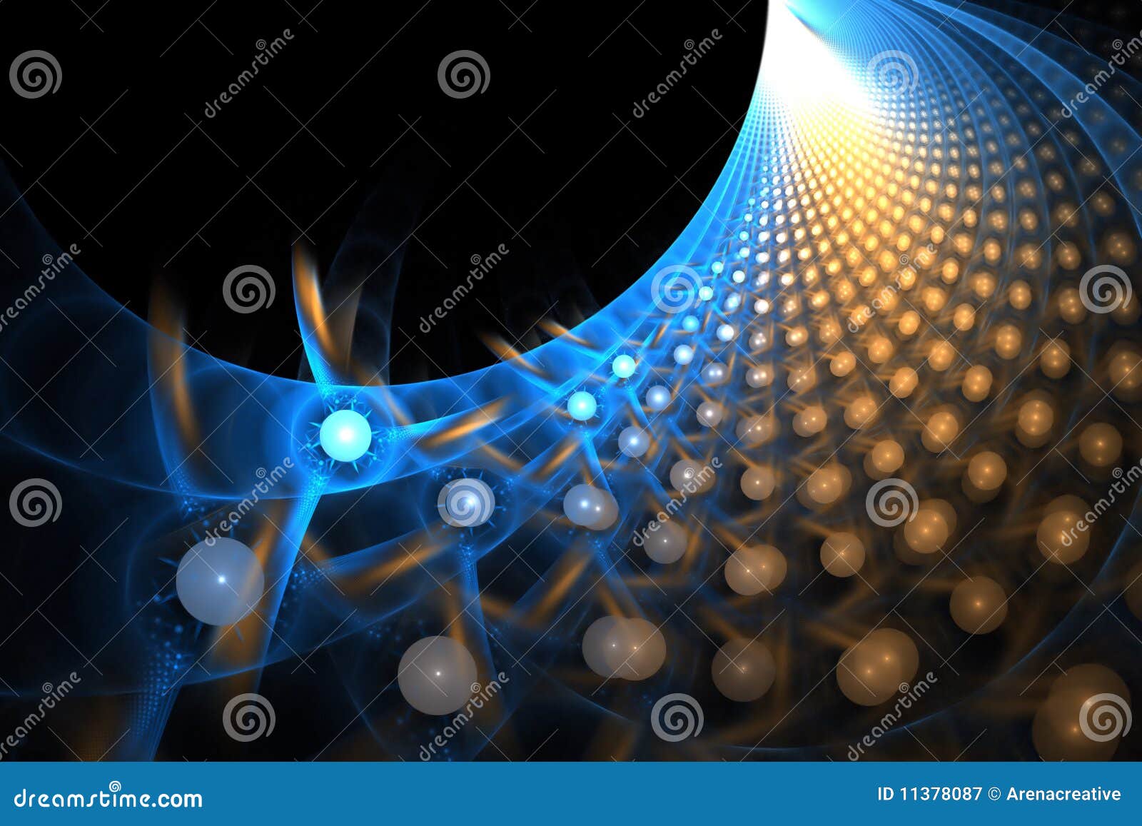 3D Fractal Spectrum stock illustration. Illustration of electricity ...