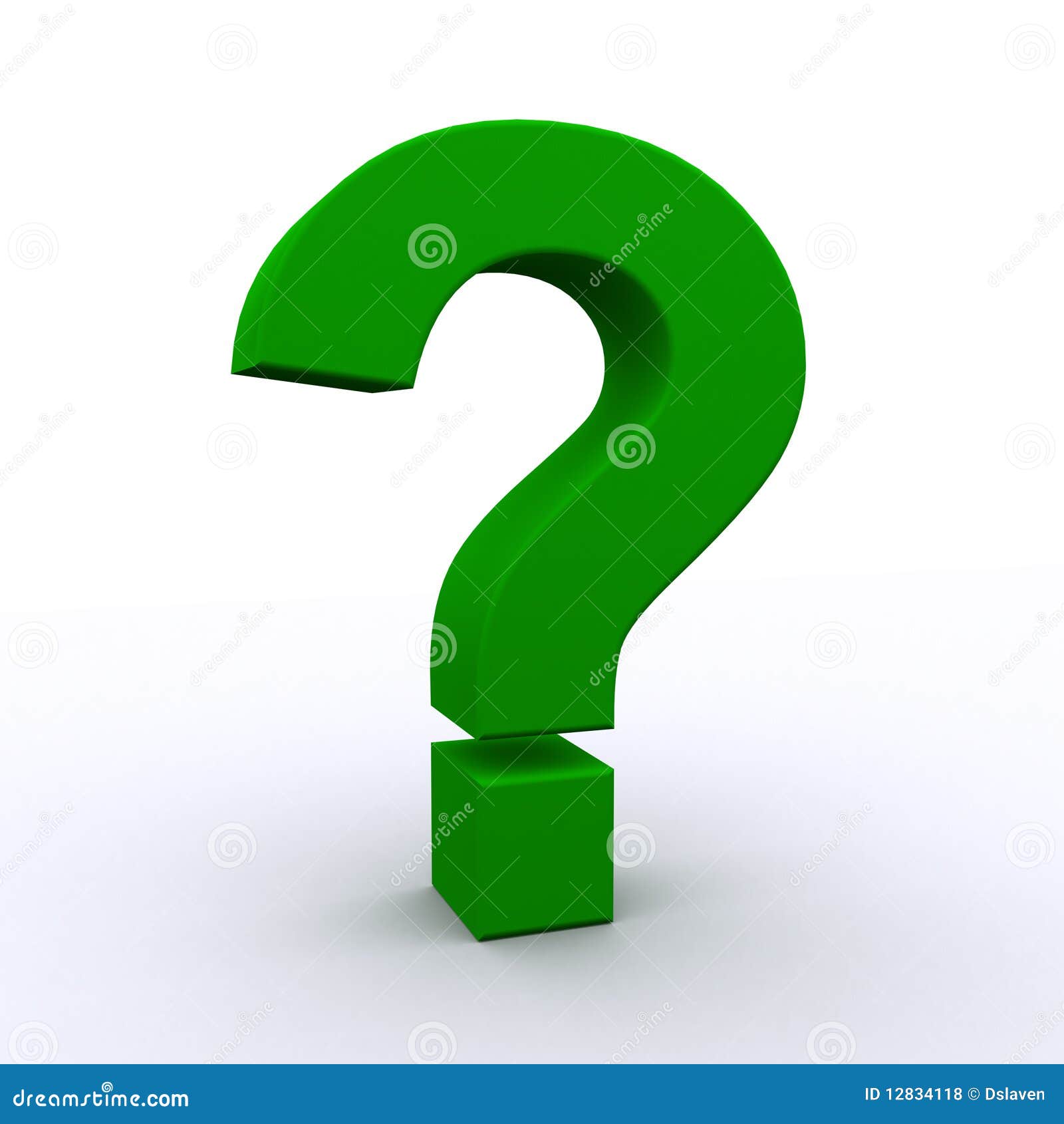 3d Fragezeichen stock abbildung. Illustration von markierung - 12834118
