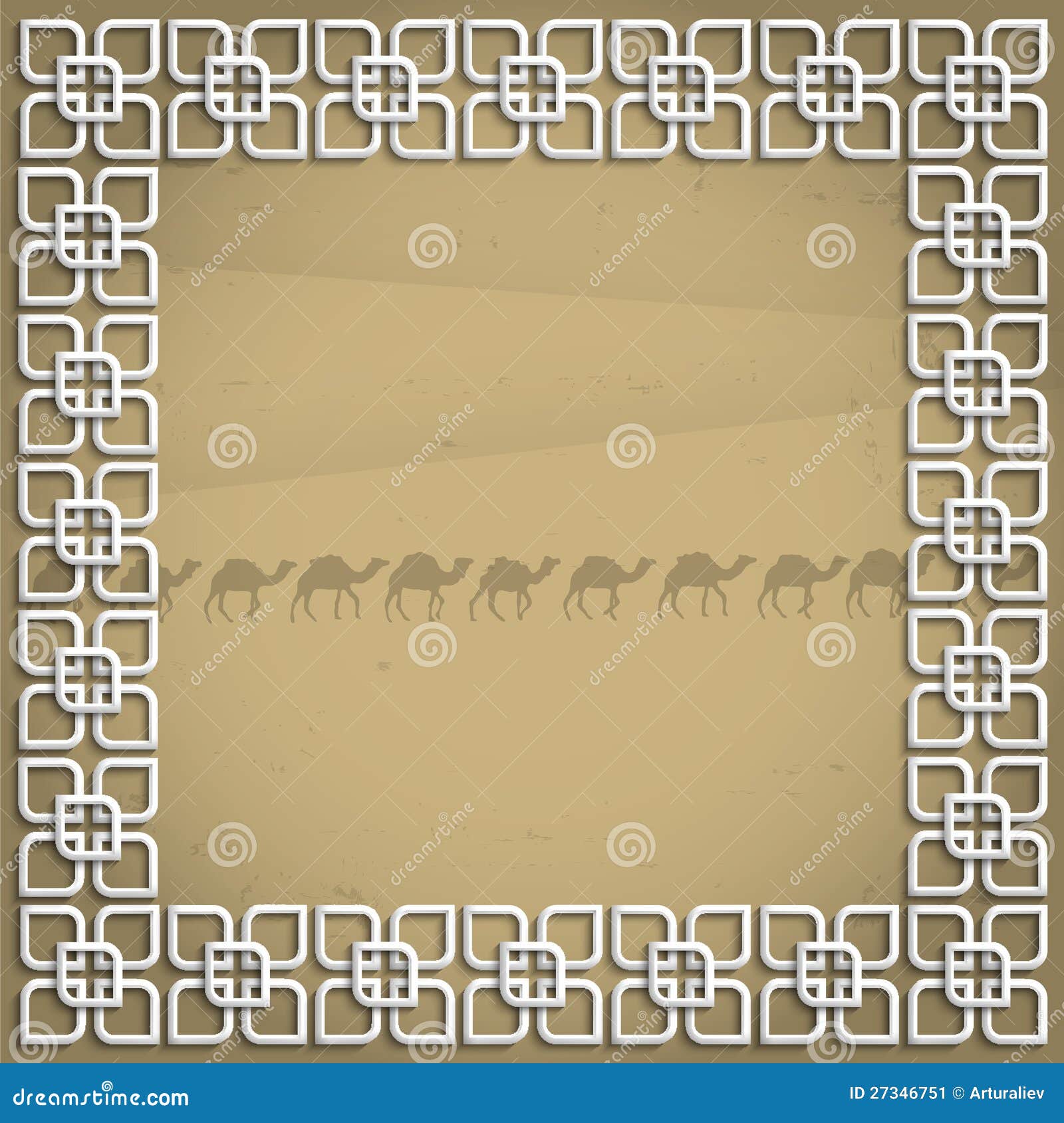 Arabic Style Eid Al Asha Festival Card Design Vector Illustration ...