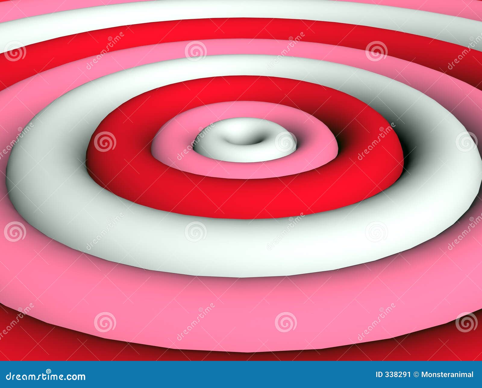 3D - Funky pink rings stock illustration. Illustration of twine - 338291