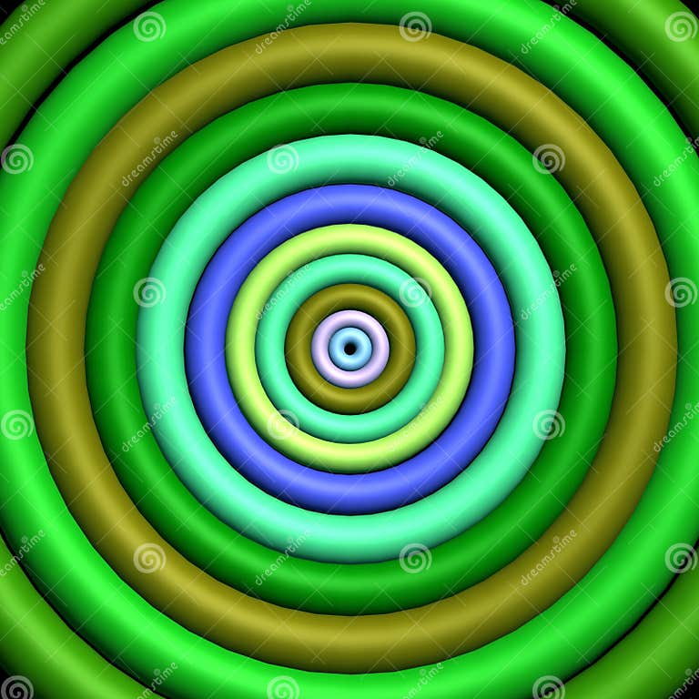 3D - Funky target stock illustration. Illustration of hoop - 338290