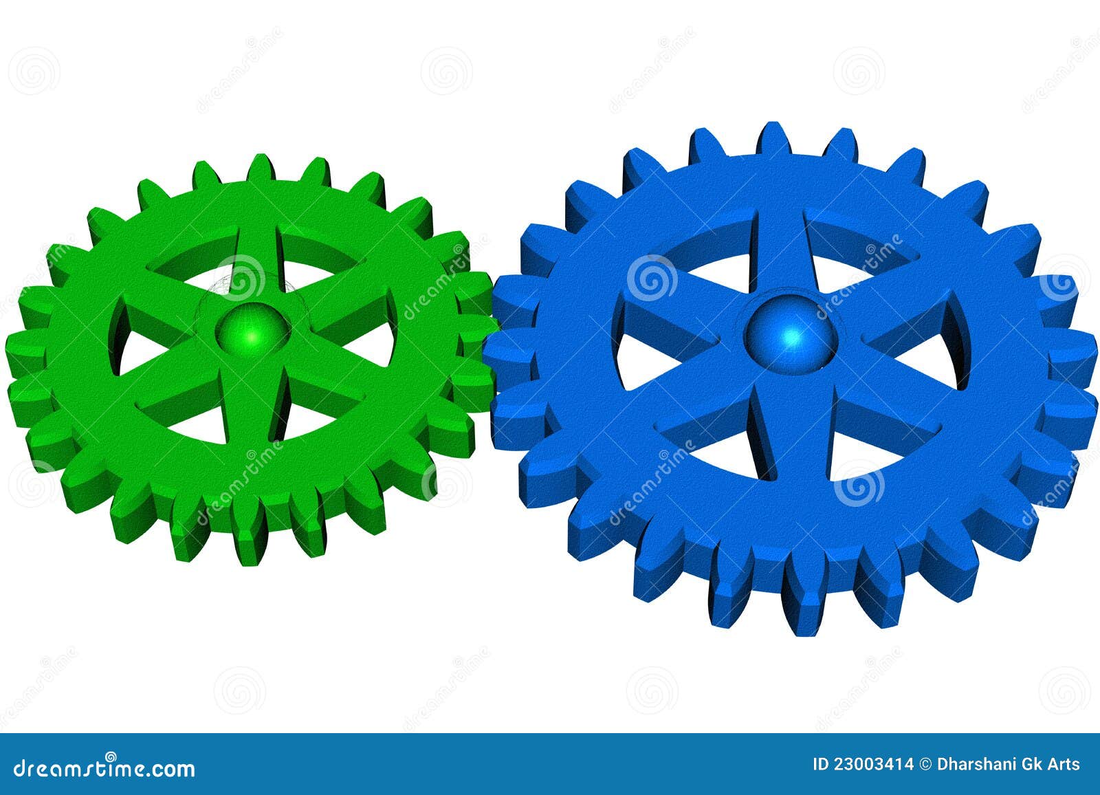 3d gear stock illustration. Illustration of engineering - 23003414