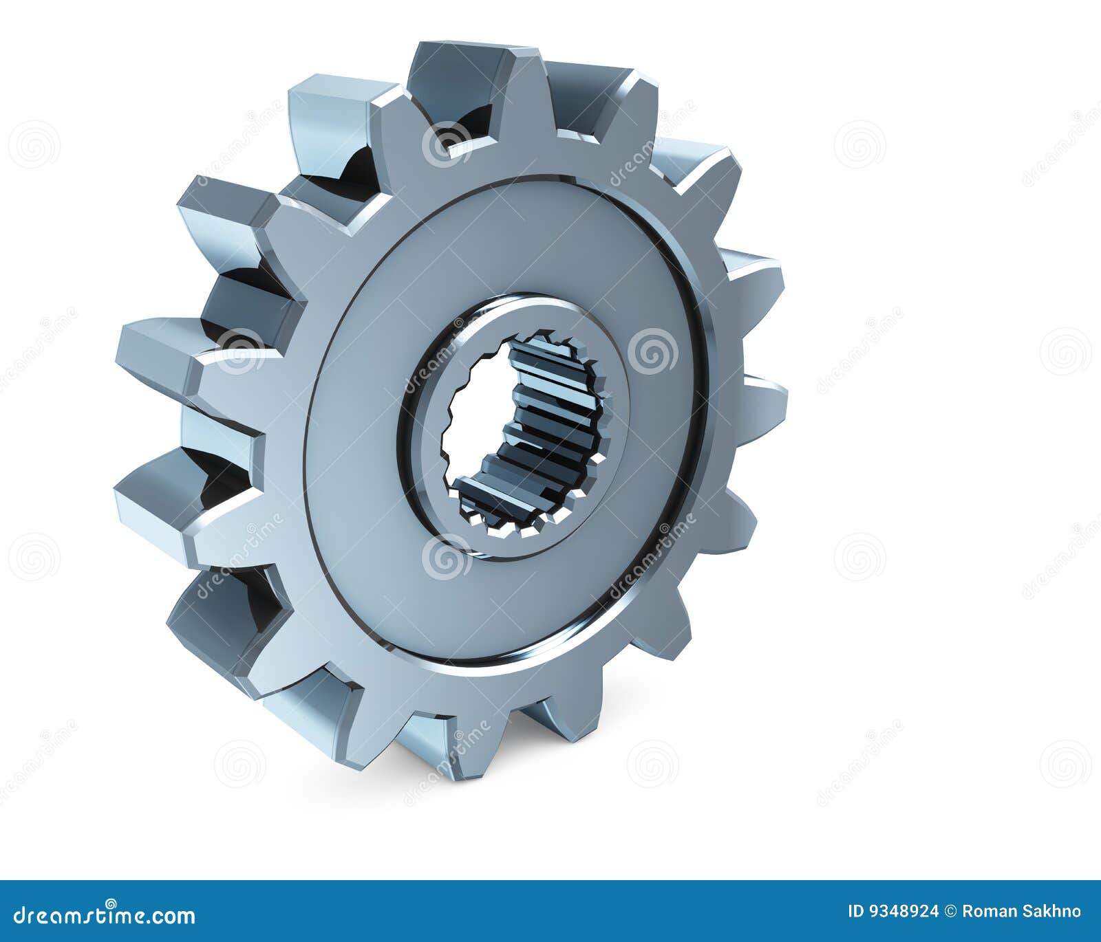 3D gear stock illustration. Illustration of element, industrial - 9348924