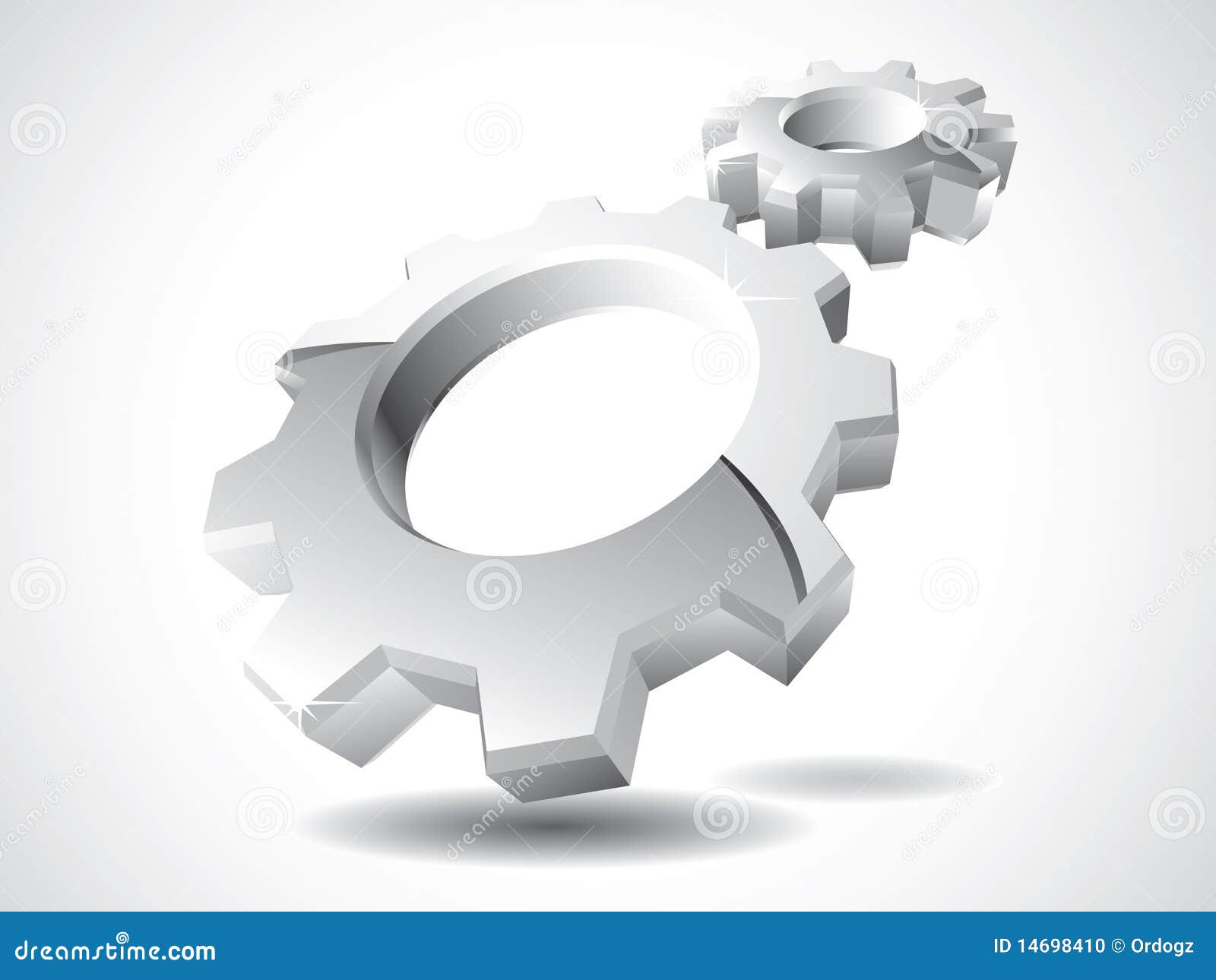 3d gears isolated vector stock vector. Illustration of industry - 14698410
