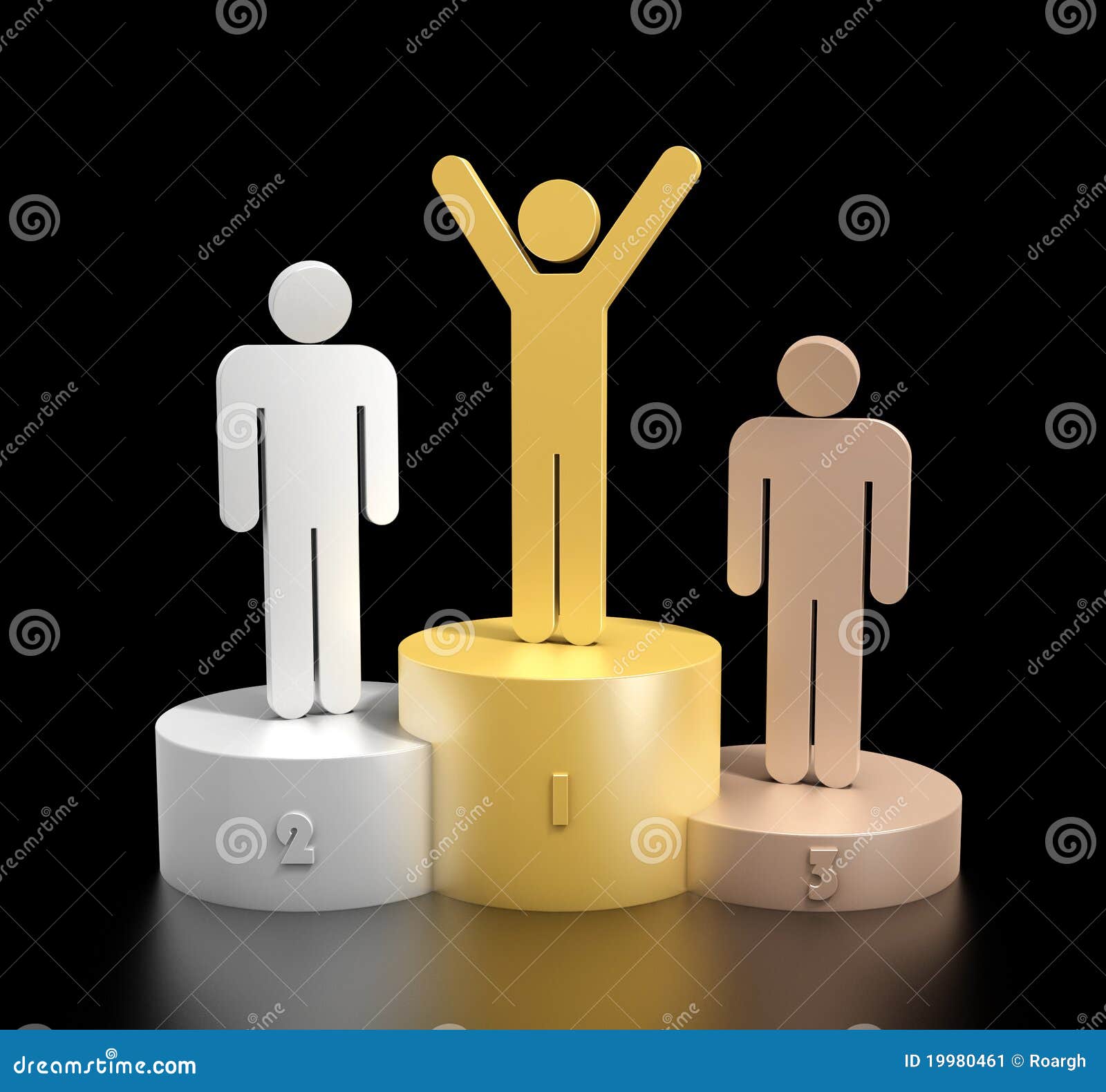 3d Geef Van Een Podium Terug Stock Illustratie - Illustration of plaats ...