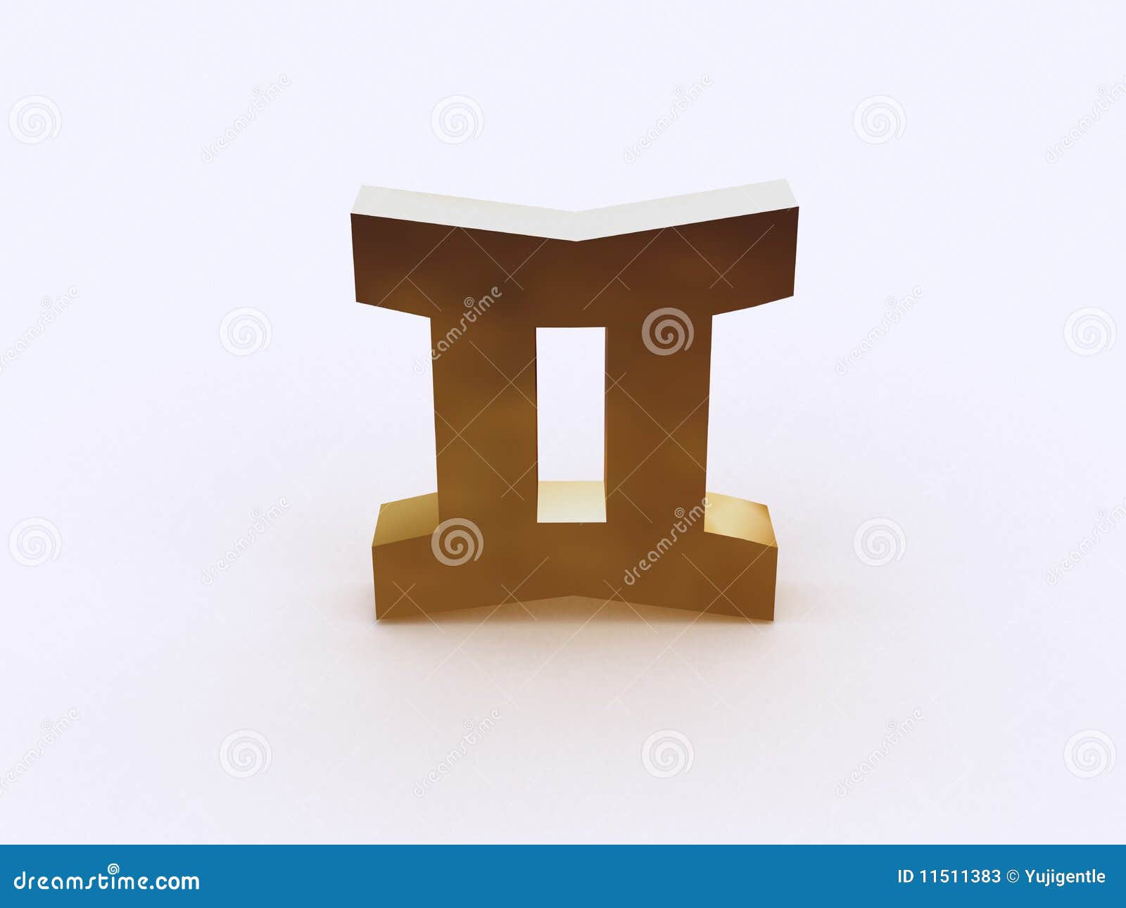 3D gemini stock illustration. Illustration of rendering - 11511383