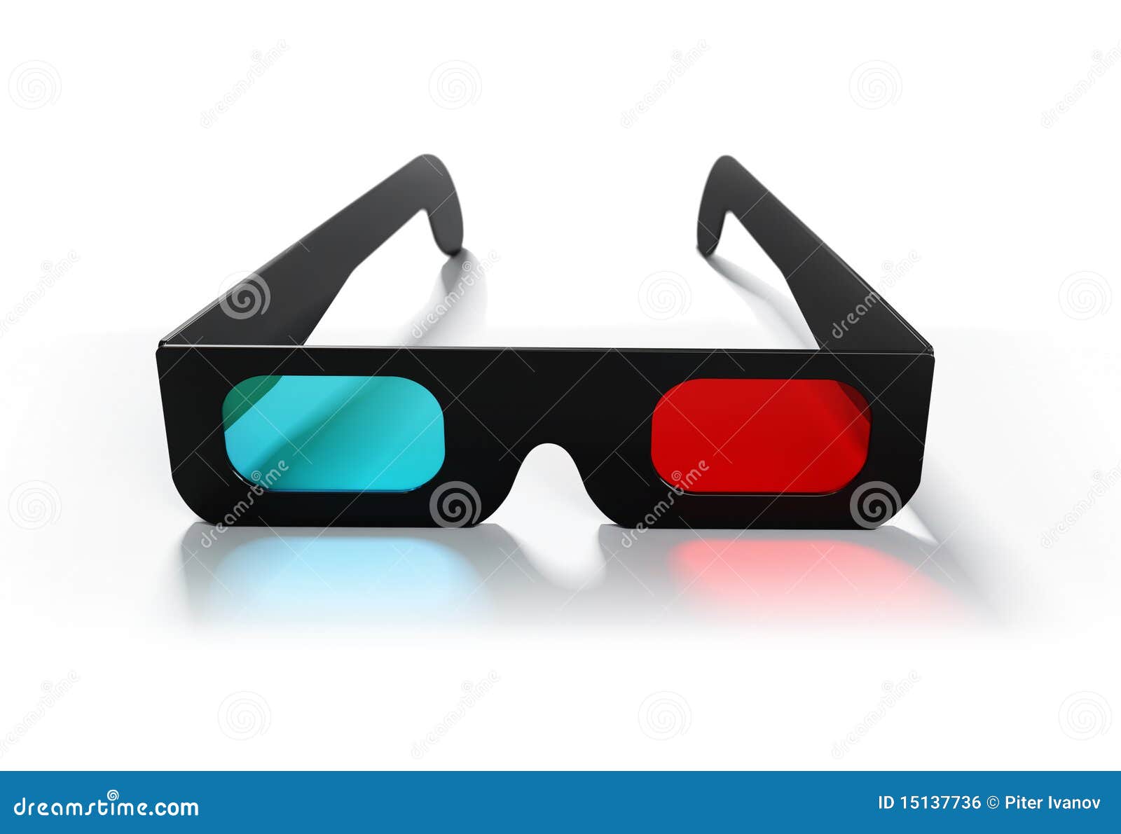 3D Glasses stock illustration. Illustration of illusion - 15137736