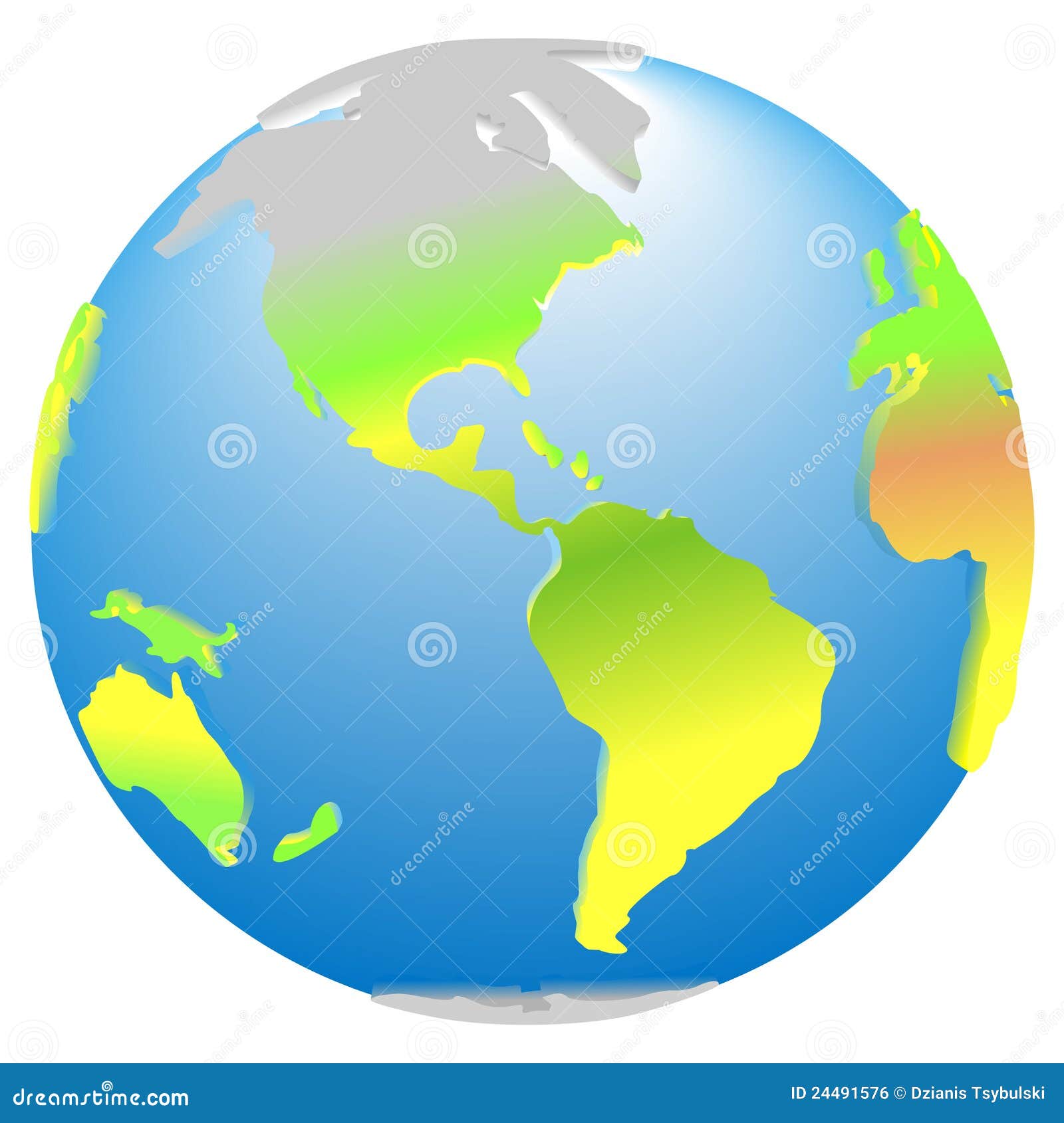 3d Global Planet Earth America Icon Stock Vector - Illustration of ...