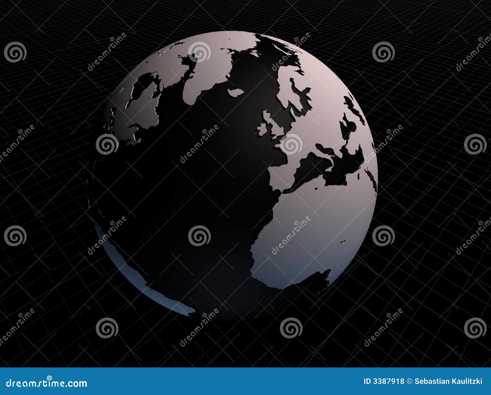 3d globe stock illustration. Illustration of global, geography - 3387918