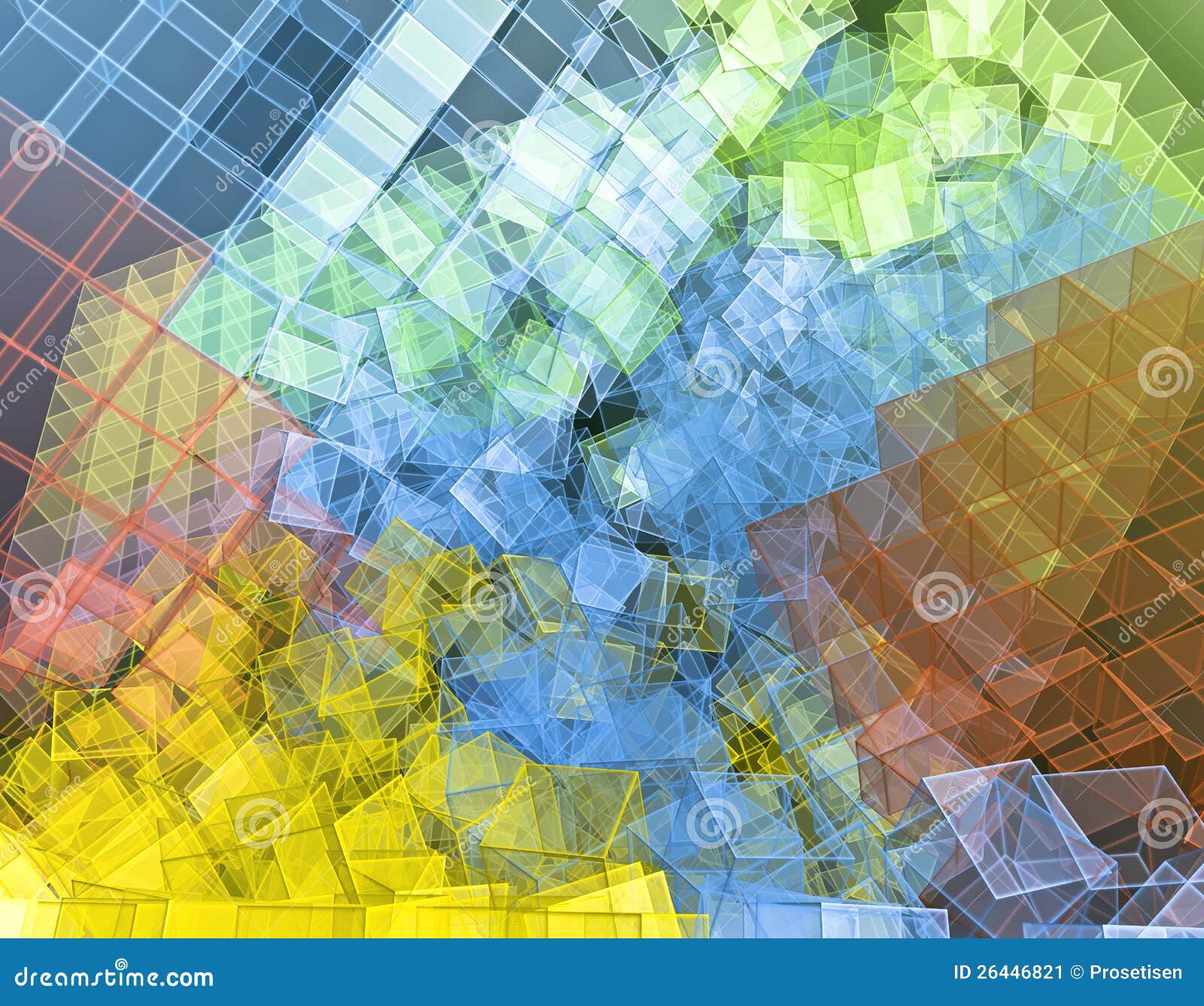 3D glow blocks stock illustration. Illustration of blue - 26446821