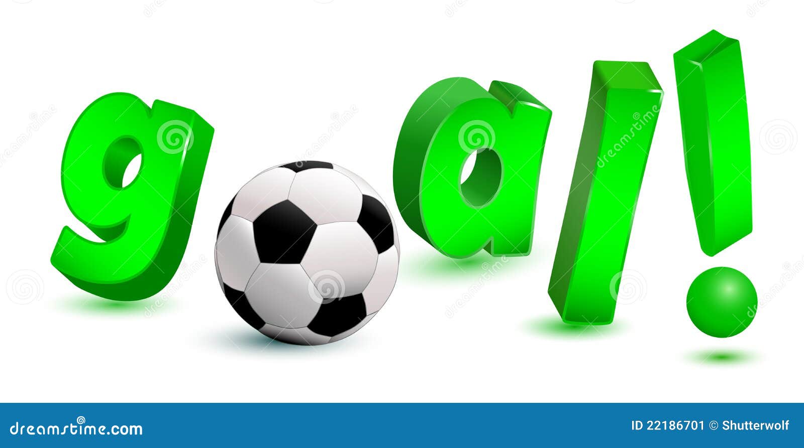 3d goal text stock vector. Illustration of leisure, game - 22186701