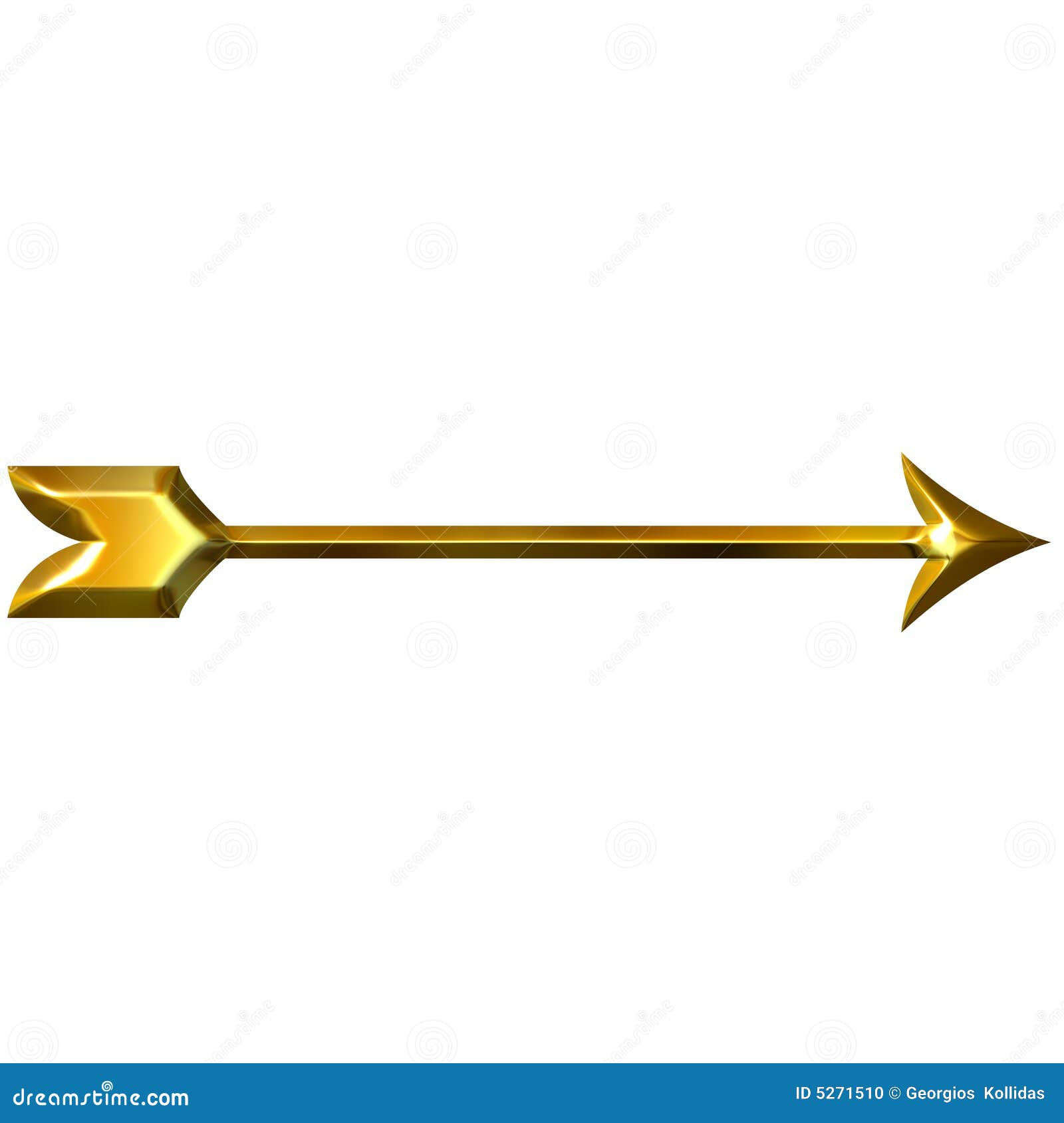 Golden Arrow Royalty-Free Illustration | CartoonDealer.com #17646312