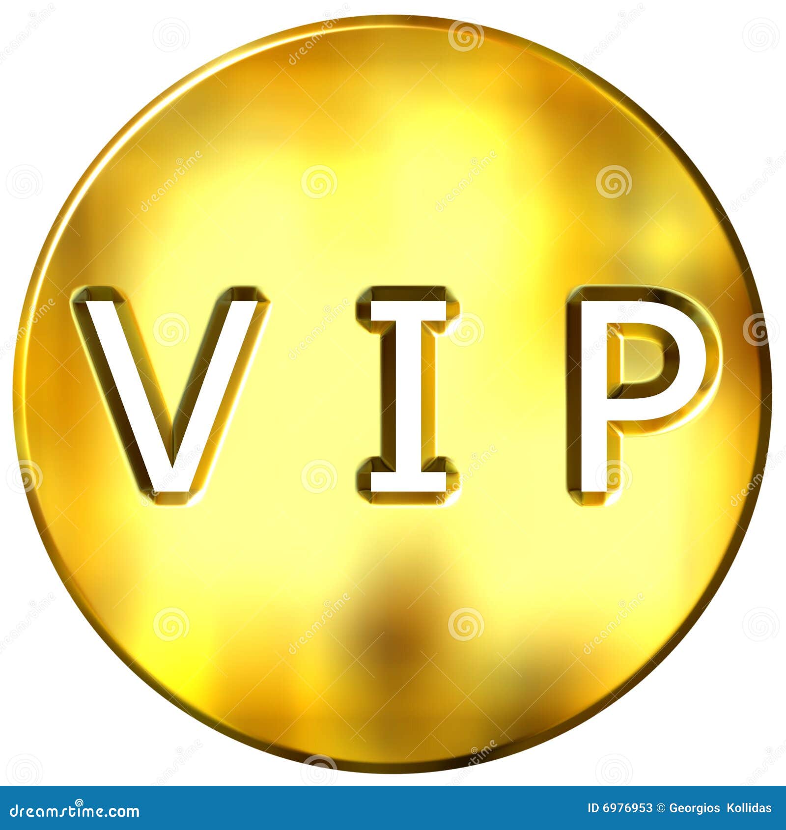 3D Golden Framed VIP stock illustration. Illustration of glamour - 6976953