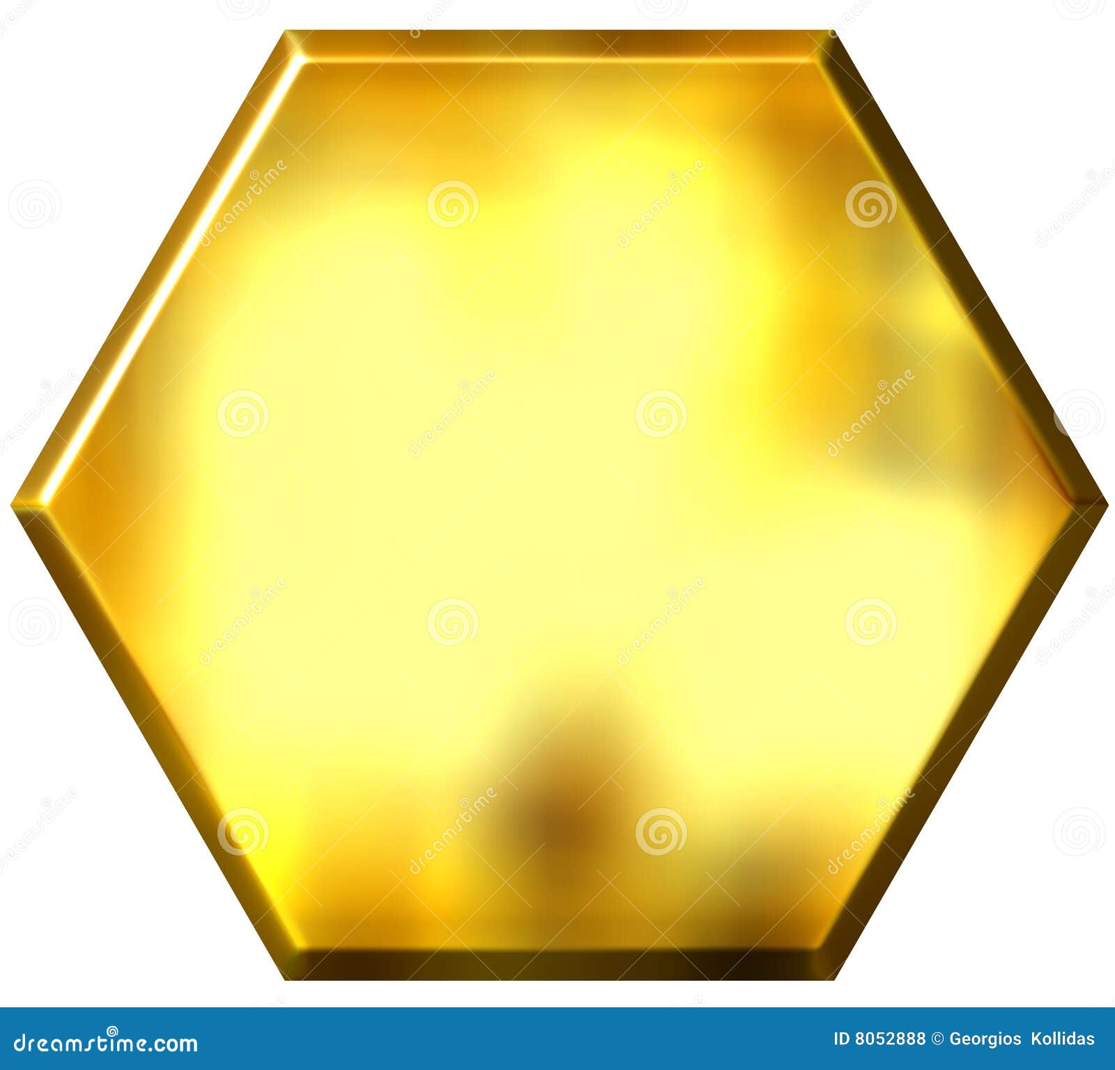 Golden Hexagon Background With Light And Glow Effect Vector ...