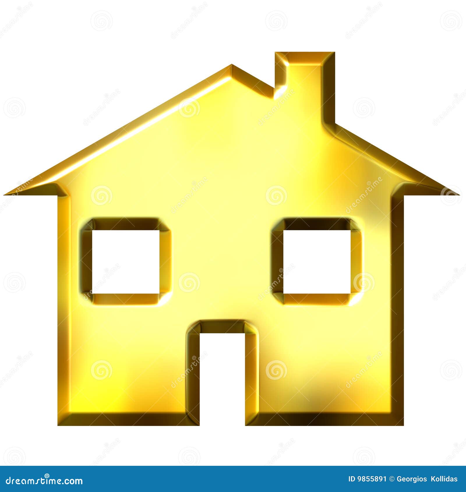 Golden House Stock Photo | CartoonDealer.com #2505228