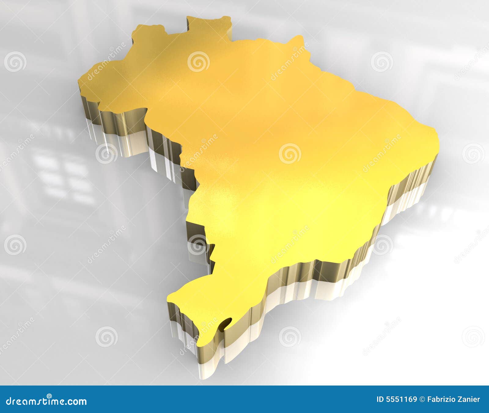 3d golden map of brazil stock illustration. Illustration of game - 5551169