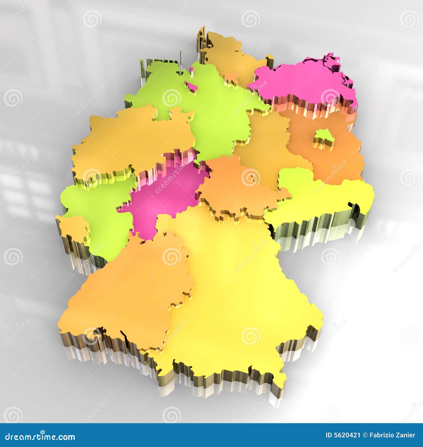 3d golden map of germany stock illustration. Illustration of hamburg ...