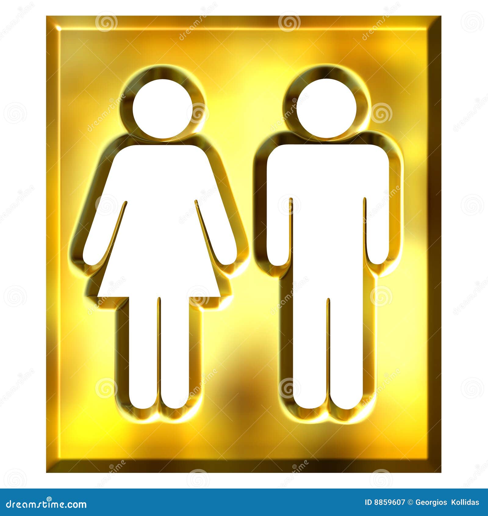 3D Unisex Sign Stock Photography | CartoonDealer.com #9345482