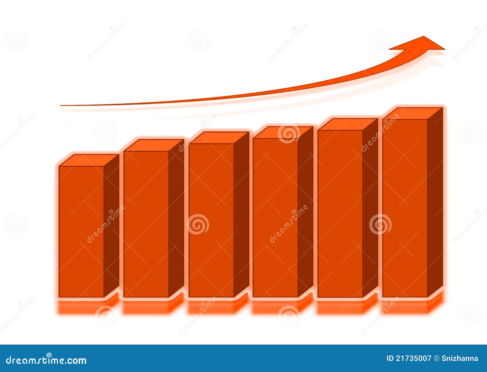 3d graph stock illustration. Illustration of chart, economic - 21735007