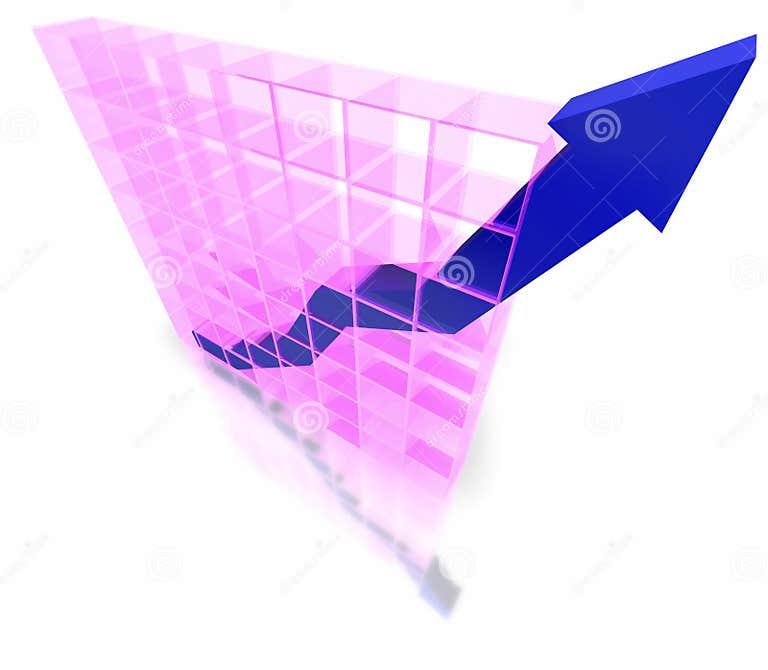 3D graph stock illustration. Illustration of inflation - 2676919