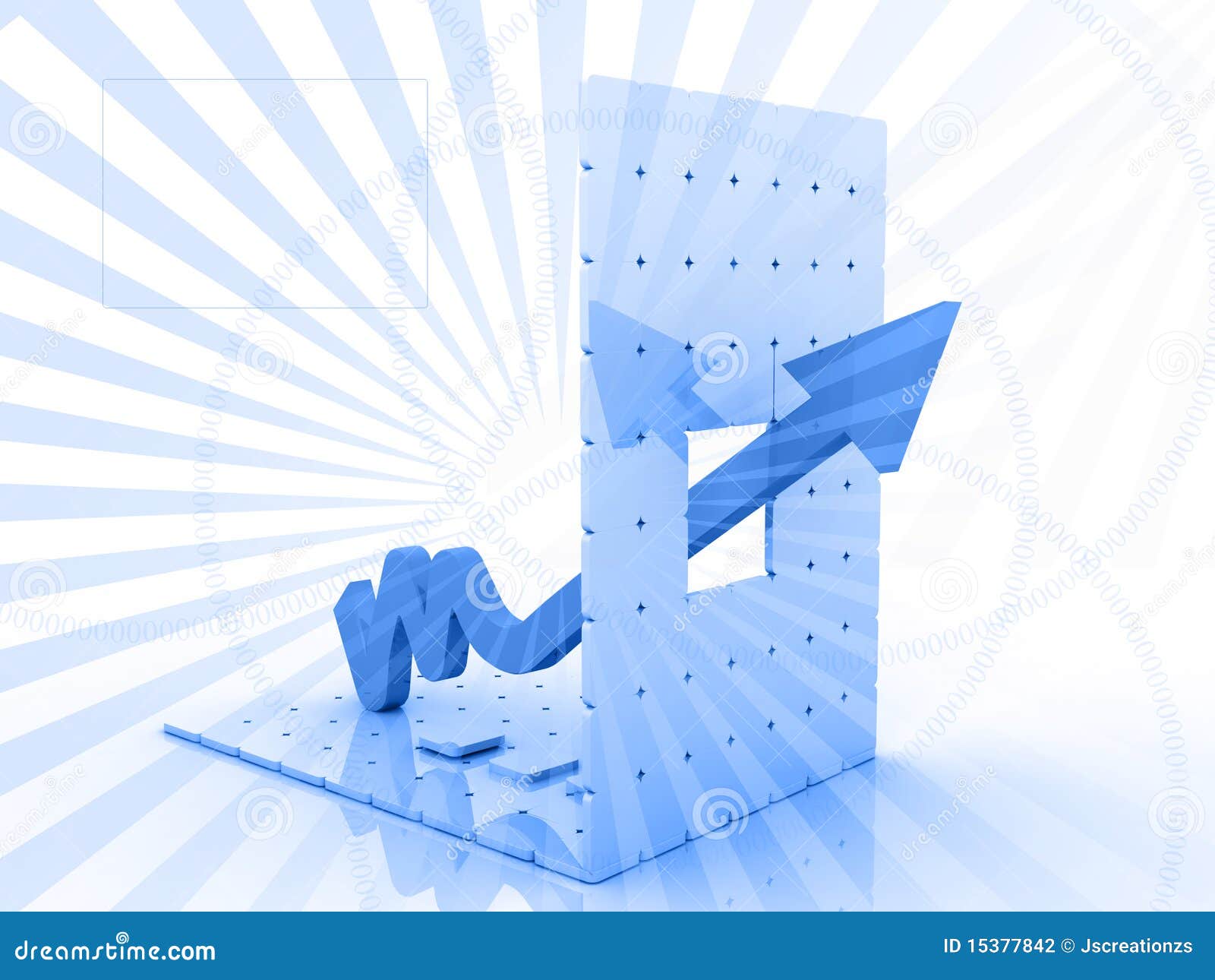3d Graph Showing Rise in Profits Stock Illustration - Illustration of ...