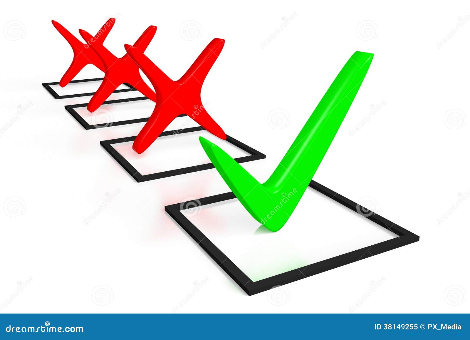 3d Graphics, Check Mark, Correct, Checklist, Green Stock Illustration ...