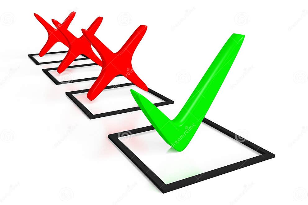 3d Graphics, Check Mark, Correct, Checklist, Green Stock Illustration ...
