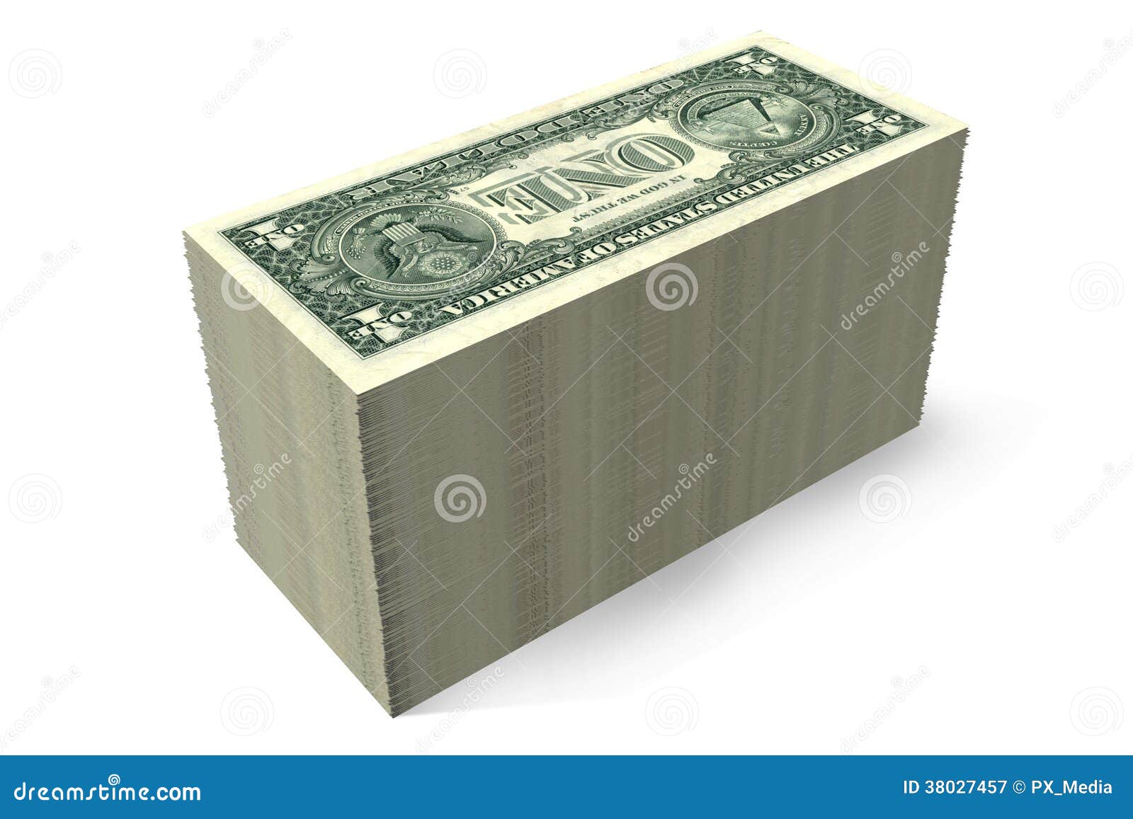 3D Graphics, Money, Dollar Bills, Wealth, Stack, R Stock Illustration ...