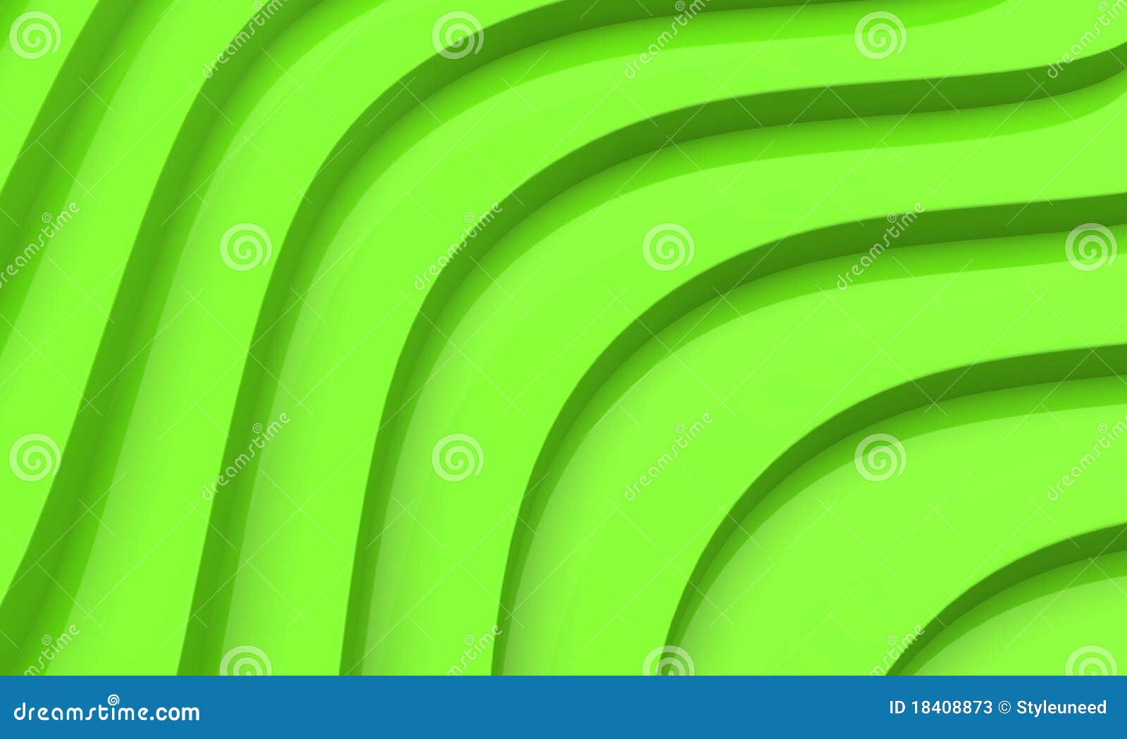 3D green abstract stock illustration. Illustration of colourful - 18408873