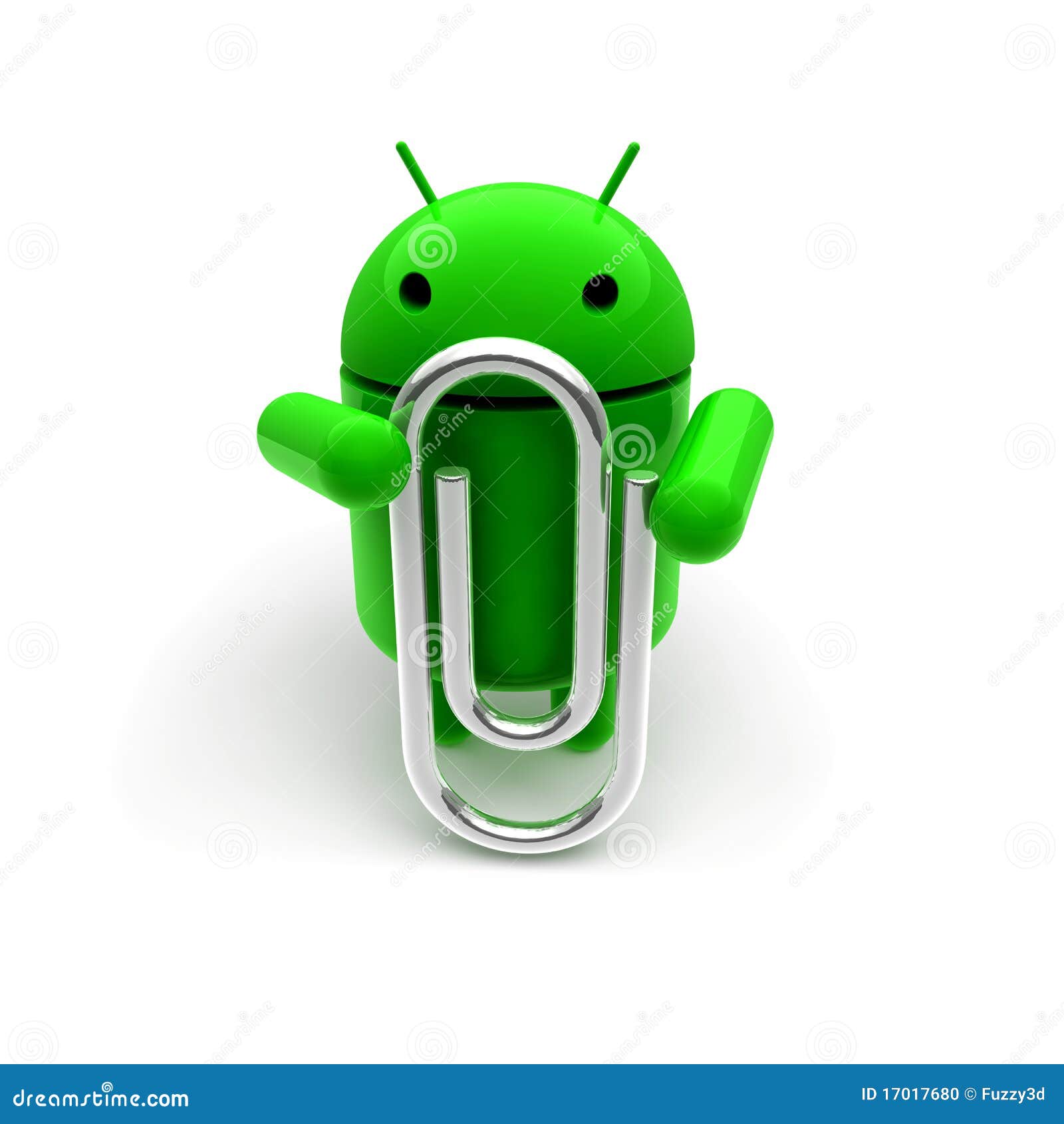 3D Green Android Web Creating Caricature Editorial Photo ...