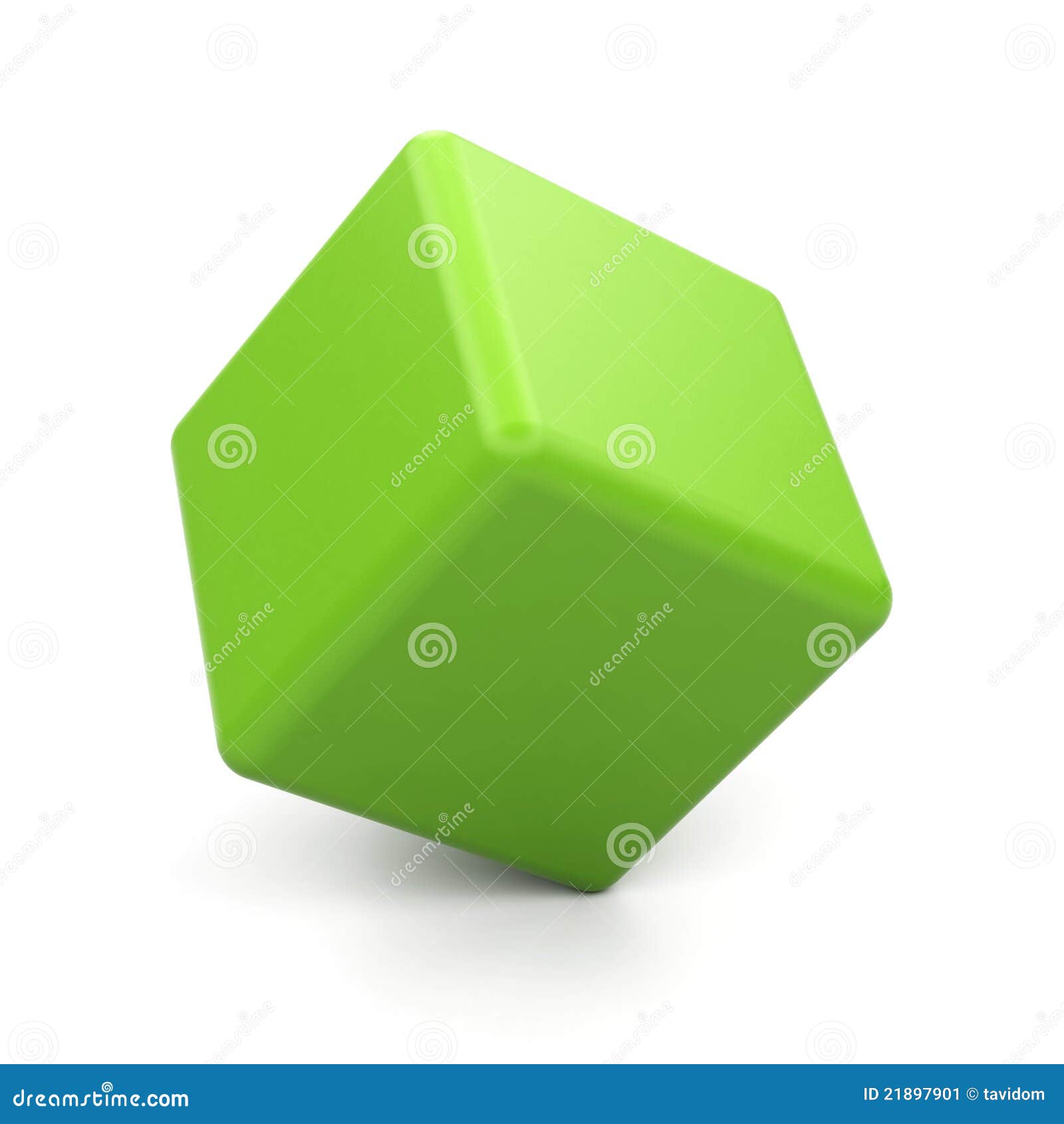 3d green cube. stock illustration. Illustration of computer - 21897901