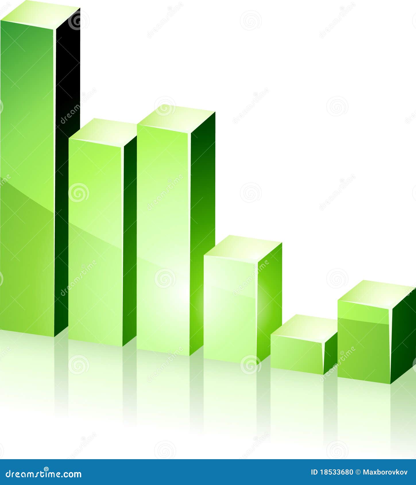3d Green Diagram. Picture Image: 18533680