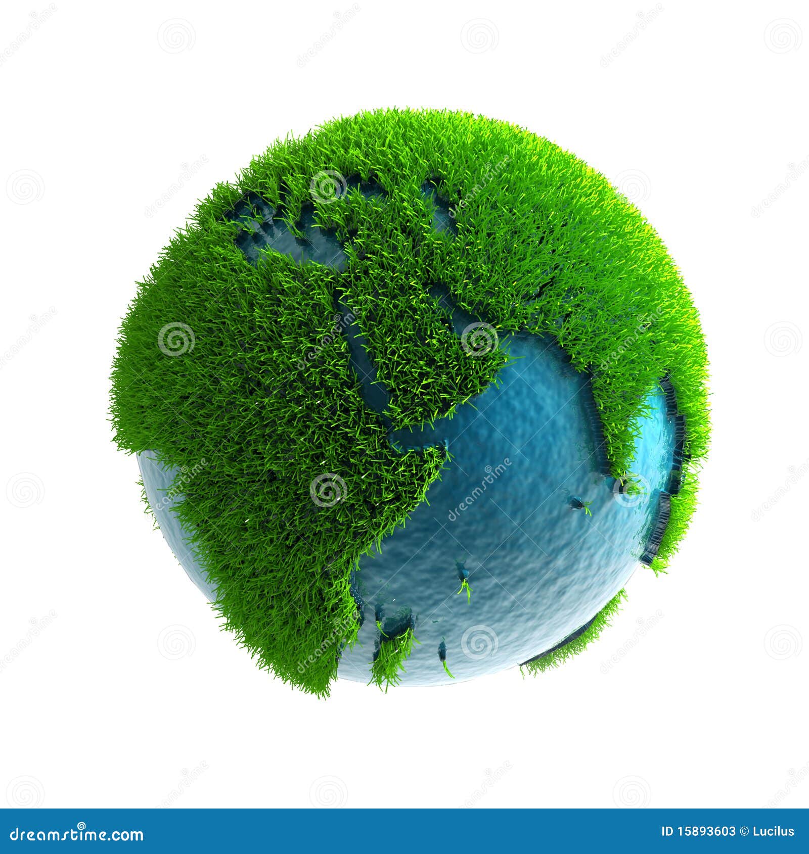 Big Green Planet Cartoon Vector | CartoonDealer.com #13092891