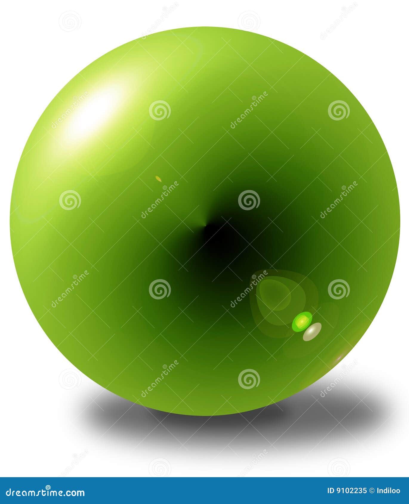 3D green sphere stock illustration. Illustration of background - 9102235