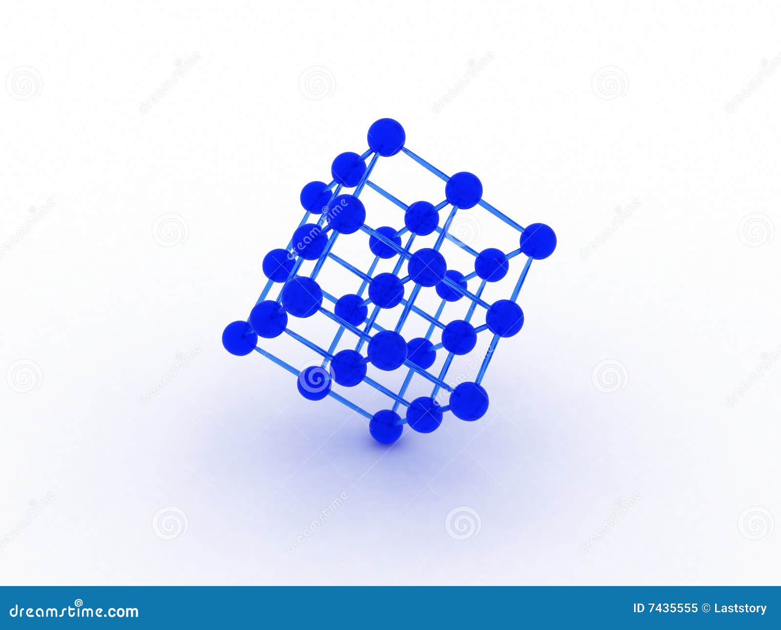 3D grid stock illustration. Illustration of isolation - 7435555