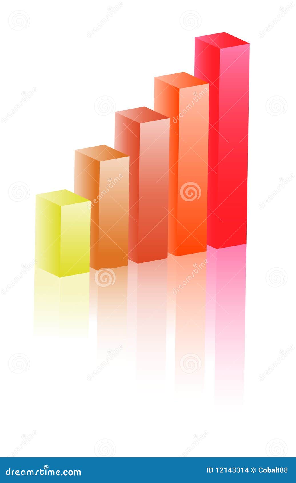 3d growth diagram stock vector. Illustration of marketing - 12143314