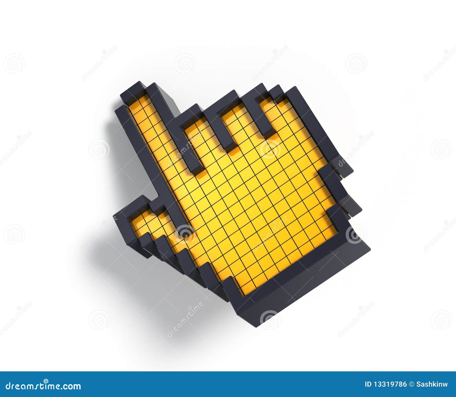 Hand Cursor 3D Vector Icons. Smooth And Pixel White Vector Hands ...