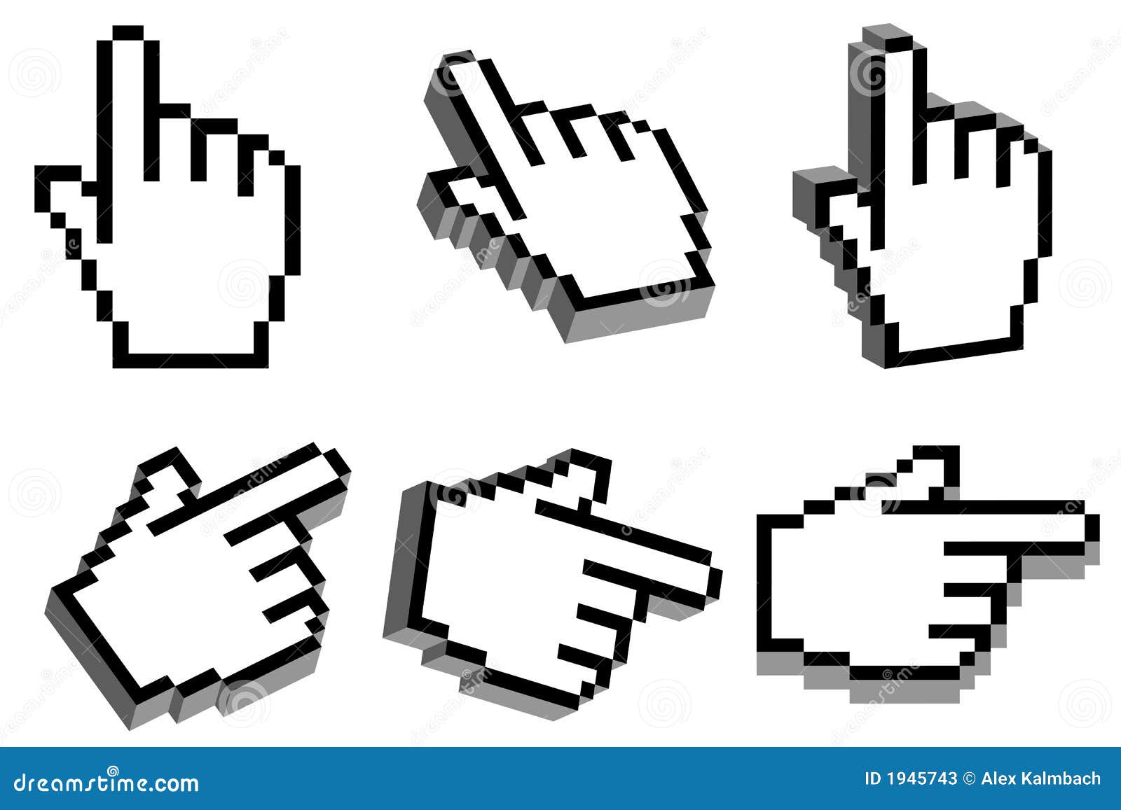 Hand Cursor And Checkmark Icon Vector Illustration | CartoonDealer.com ...