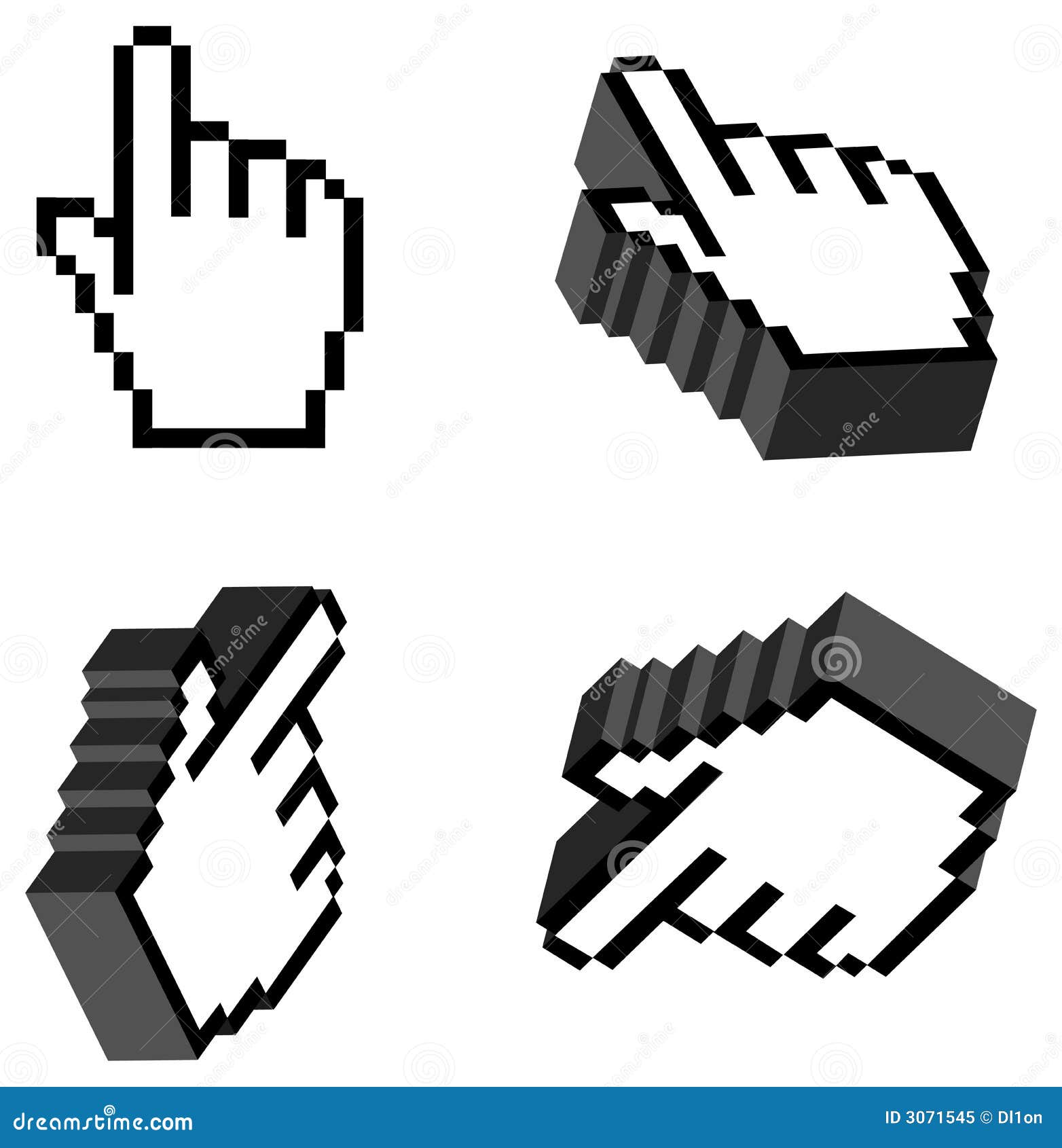 Hand Cursor Arrow Royalty-Free Cartoon | CartoonDealer.com #102324584