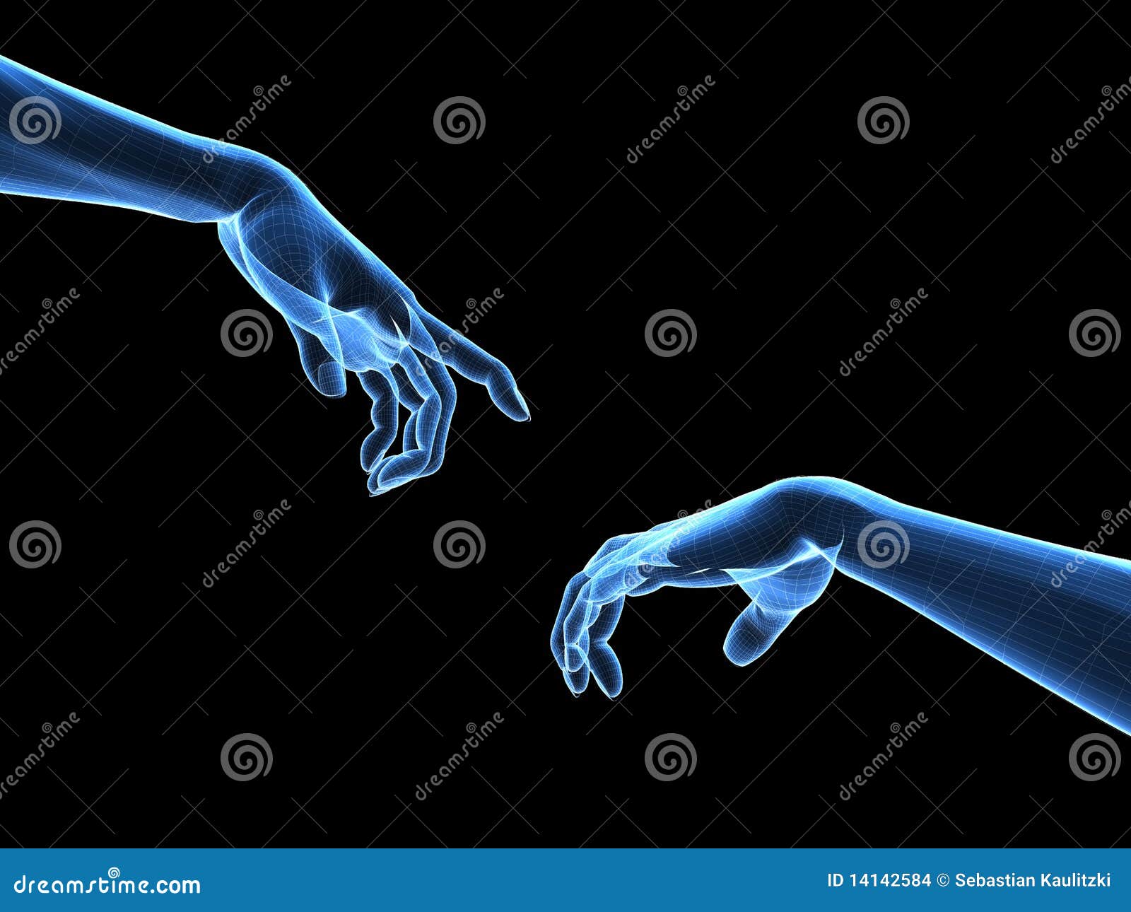 3d hands - wireframe stock illustration. Illustration of davinci - 14142584